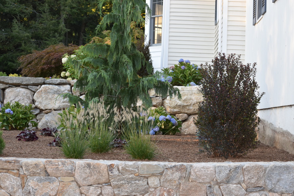 Boulder Retaining Wall & Terraced Landscaping - Traditional - Landscape ...