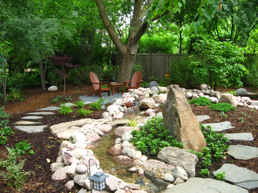 Boulder Water Feature - Traditional - Landscape - Chicago - by The Barn ...