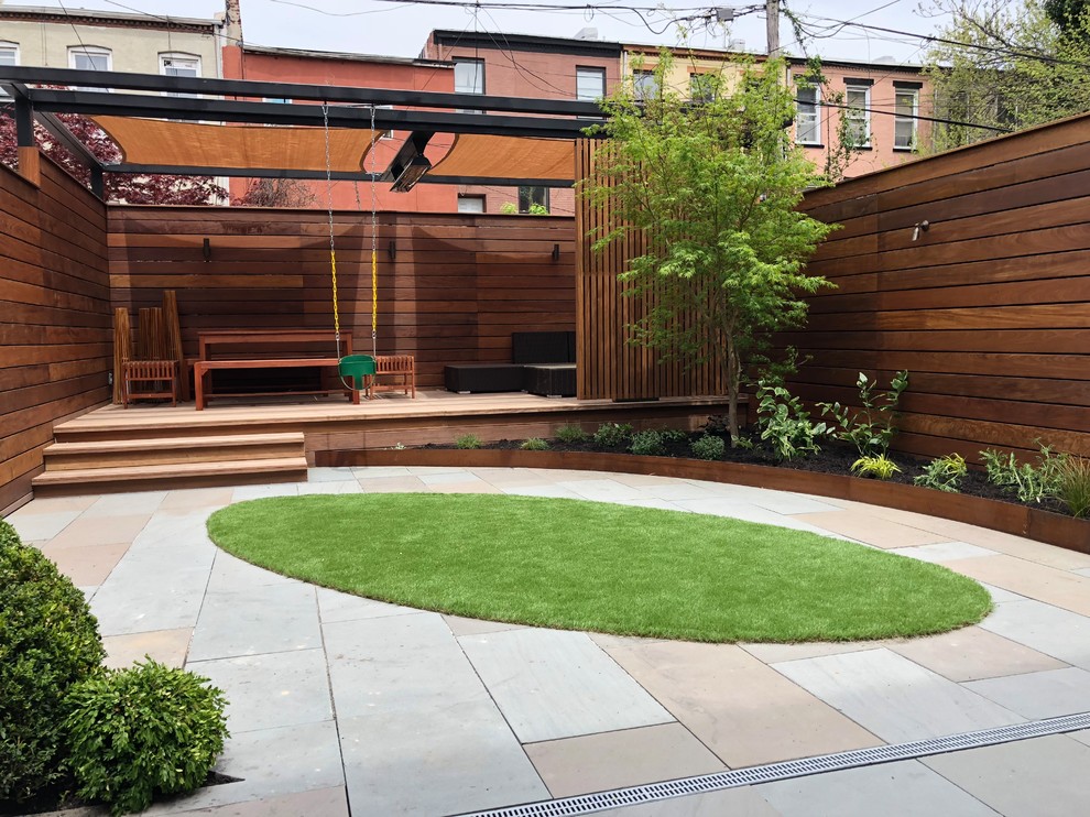 Brooklyn Garden with Pergola - Modern - Landscape - New York - by ...