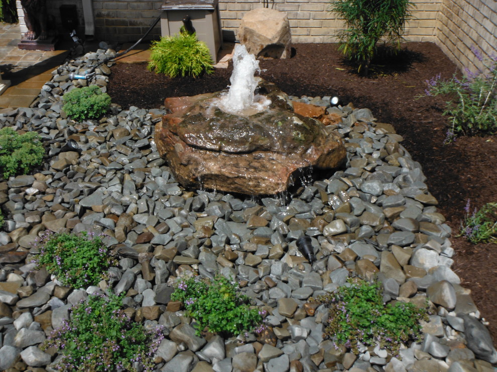 Bubbling Boulder - Traditional - Landscape - Indianapolis - by My ...
