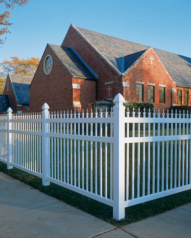 Bufftech Classic Castle Vinyl Fence - Traditional - Landscape - Boston ...