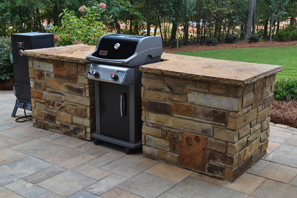 Built in outdoor grill - Landscape - Atlanta - by Personal Touch Lawn ...