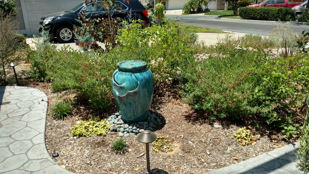 California Friendly with Water Feature - Contemporary - Garden - Orange ...