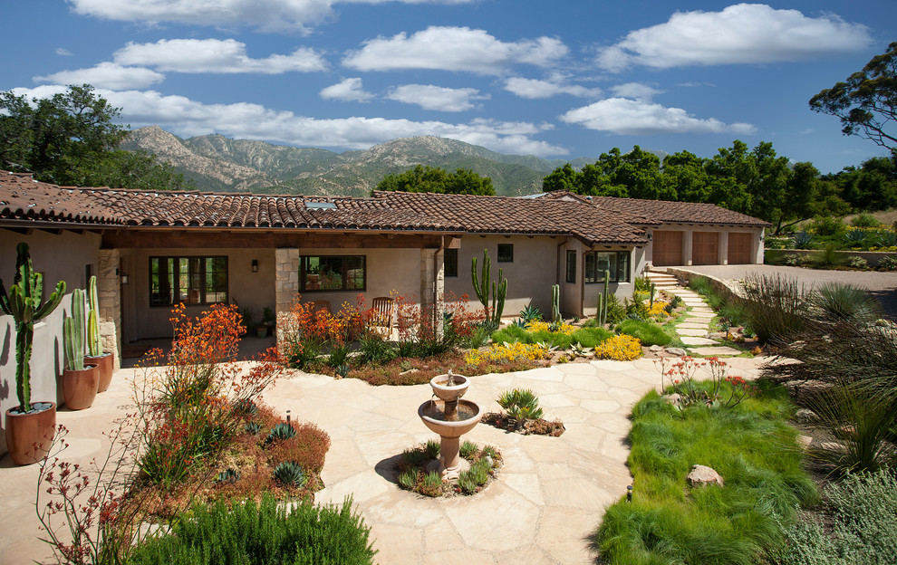 California Spanish Ranch - Mediterranean - Garden - Santa Barbara - by ...