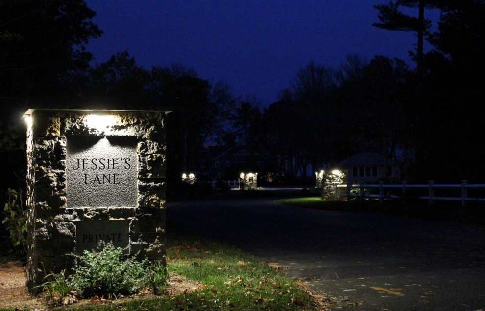 Cape Cod Landscape: Stone Pillar Accents - Landscape - Boston - by ...