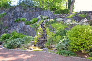 Cascading Waterfall Rock Garden - Traditional - Landscape - Miami - by ...