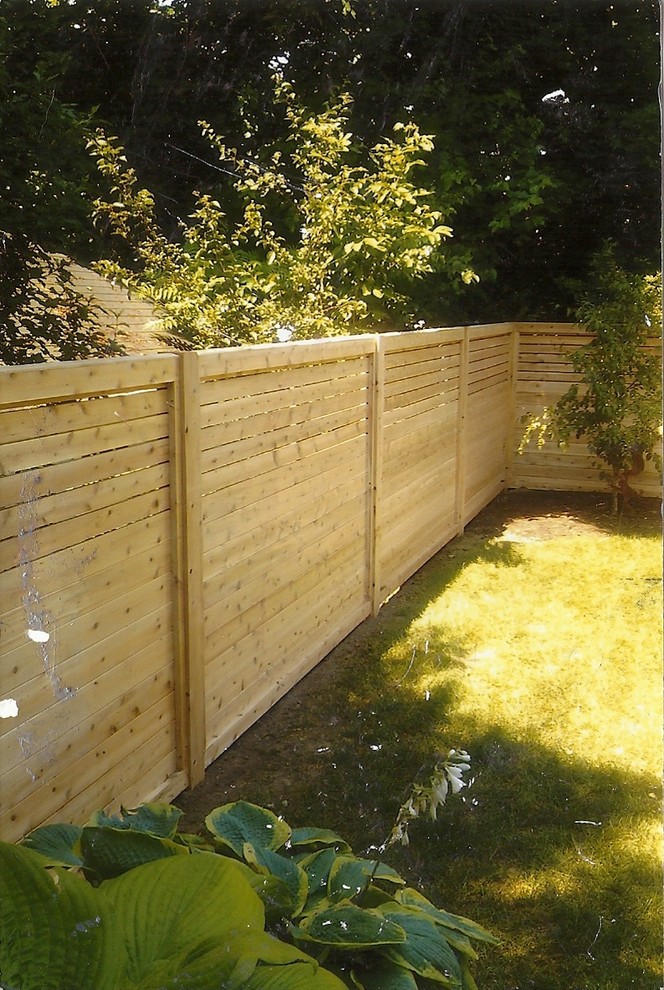 Cedar Semi-Private Fence - Traditional - Landscape - Boston - by AVO ...