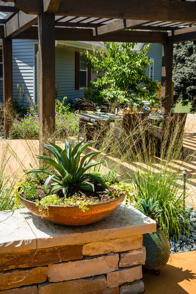 Southwestern Backyard - Cedarburg - Southwestern - Landscape ...