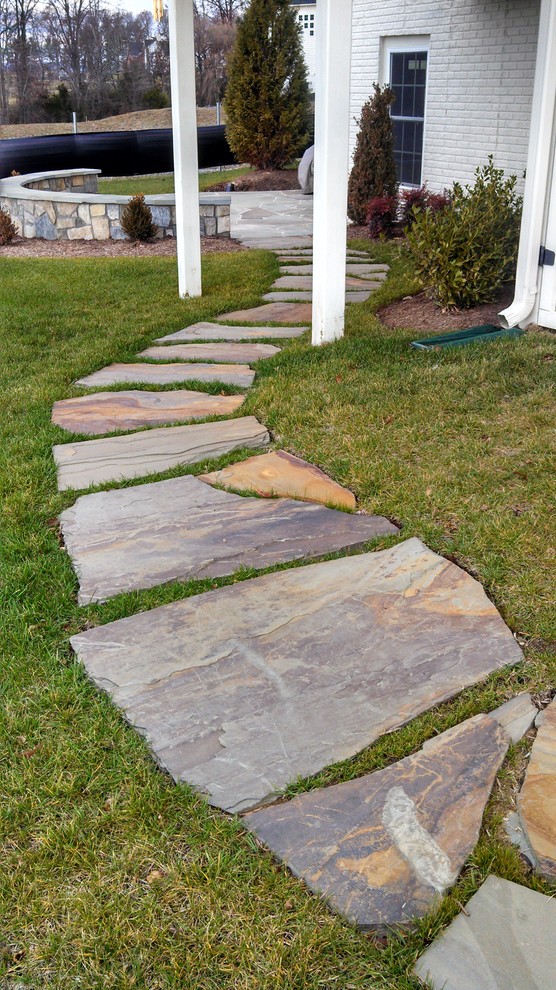 Chantilly - Boulder Steps, Flagstone Walkways, and Landscaping ...