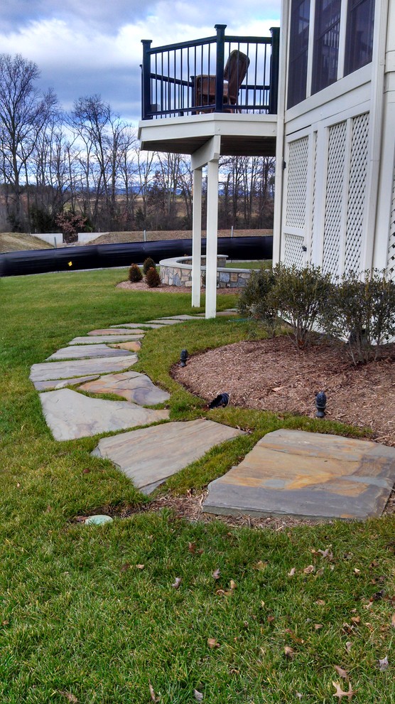Chantilly - Boulder Steps, Flagstone Walkways, and Landscaping ...