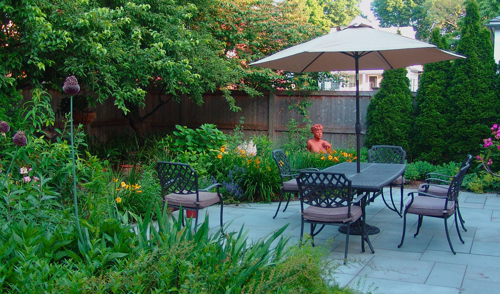 City Garden- Bluestone patio - Traditional - Landscape - Providence ...