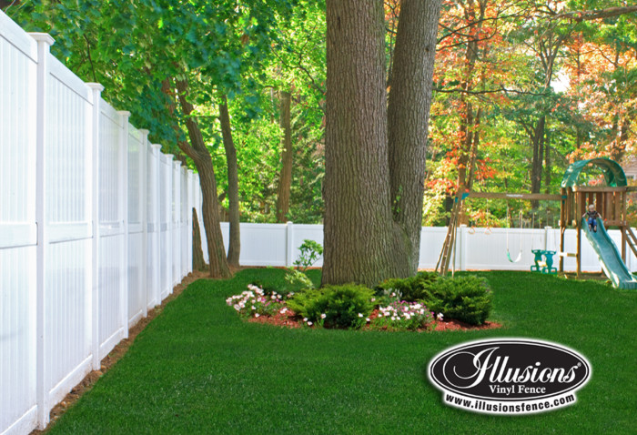 Classic Illusions Vinyl Fence - Traditional - Landscape - New York - by ...