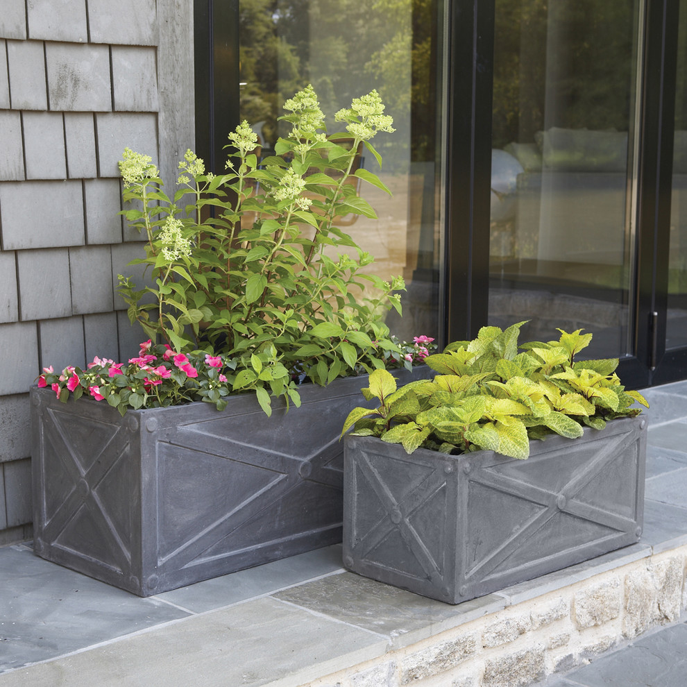 Classic Trough Outdoor Planters - Transitional - Landscape - Seattle ...