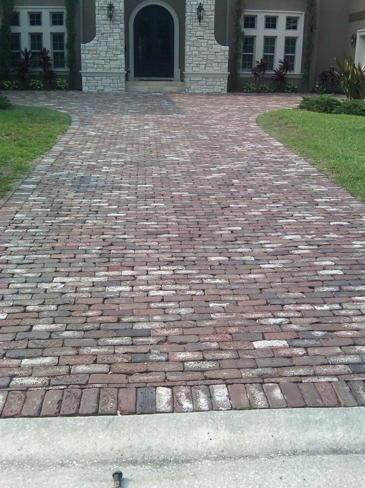 Clay Hardscapes - Traditional - Landscape - Tampa - by BCI Border ...
