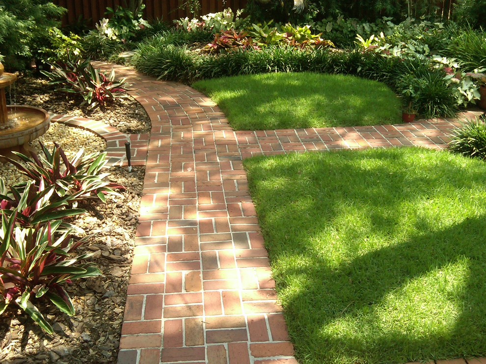 Clay Hardscapes - Traditional - Landscape - Tampa - by BCI Border ...