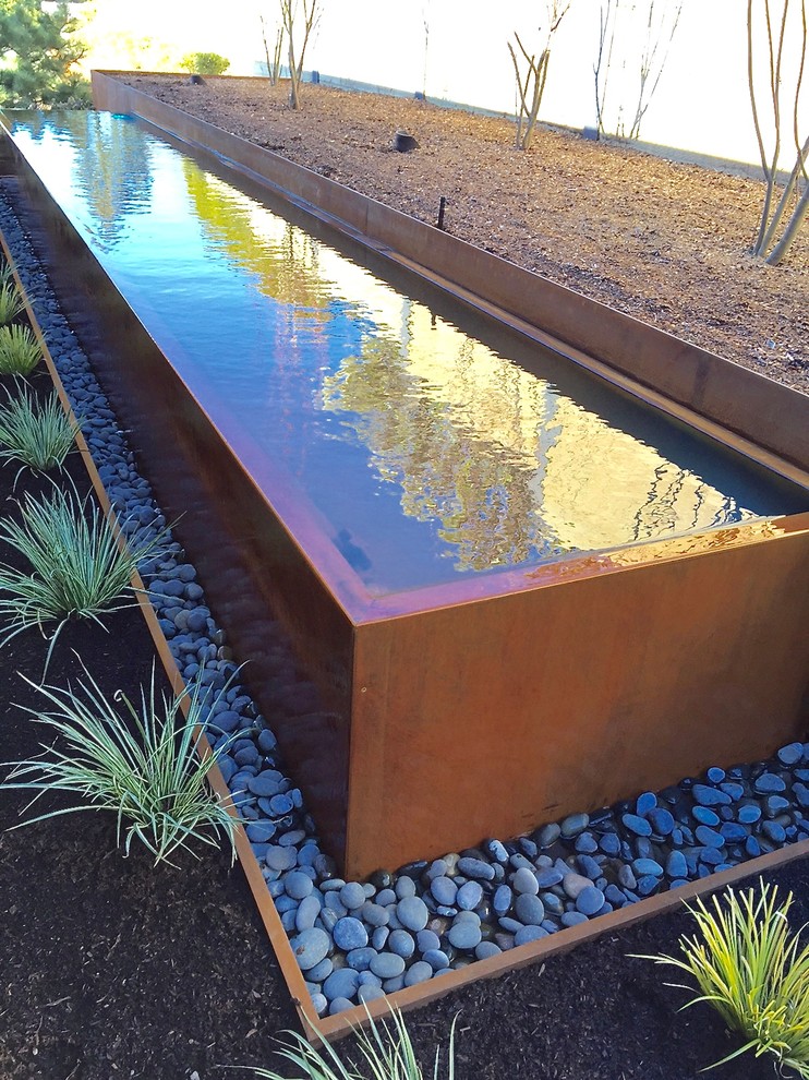 Clyde Hill Water Feature - Modern - Landscape - Seattle - by Evil ...