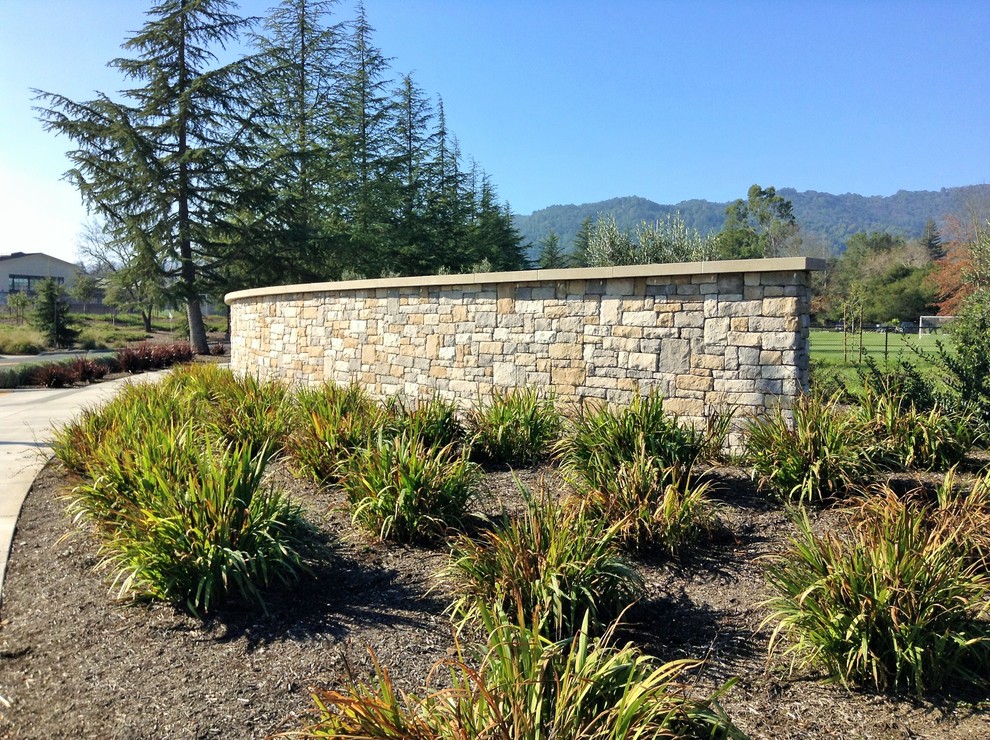 CMU Monument Wall - Contemporary - Landscape - San Francisco - by Reyes ...