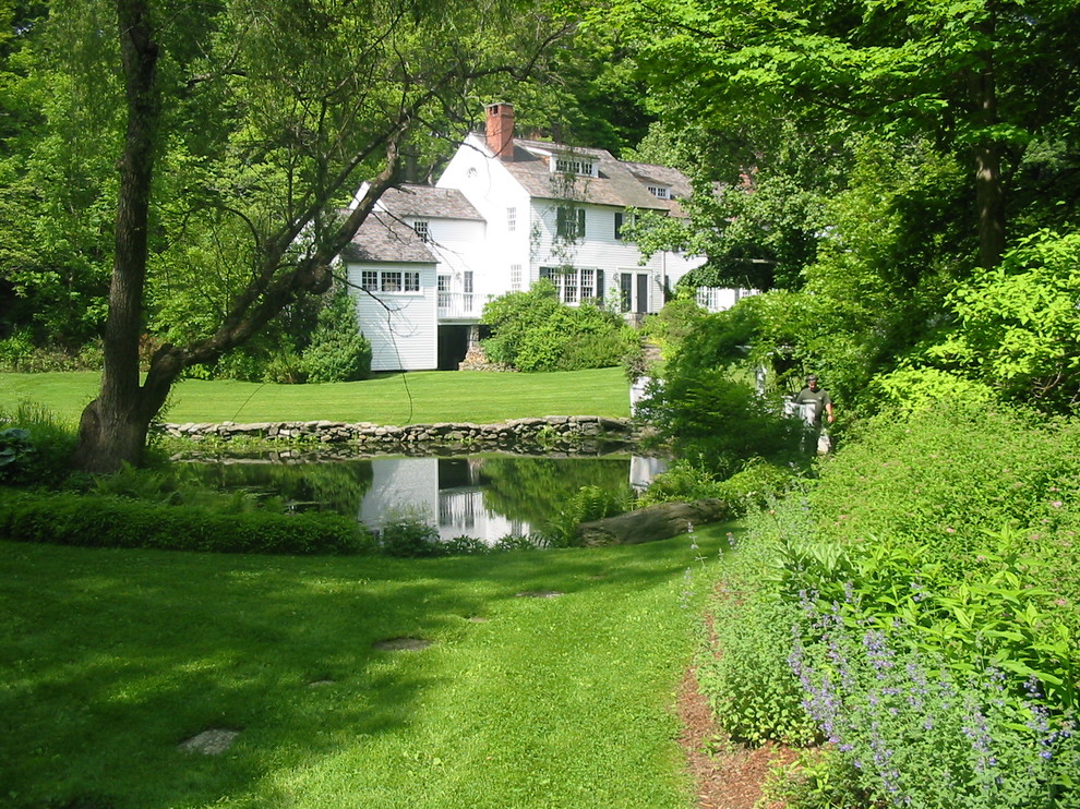 Colonial Farmhouse in Connecticut - Traditional - Landscape - Other ...