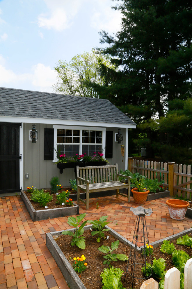 Colonial Outdoor Living and Gardening - Traditional - Landscape ...