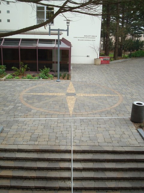 Compass Rose. Custom paver inlay - Contemporary - Garden - San ...