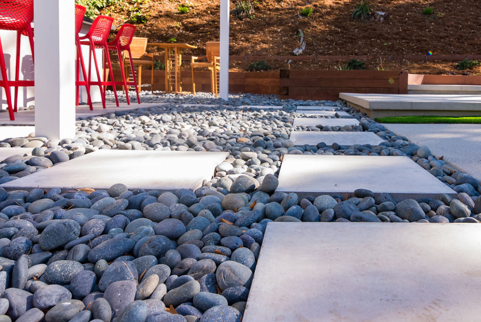 Complete Backyard Renovation in Tarzana - Contemporary - Landscape ...