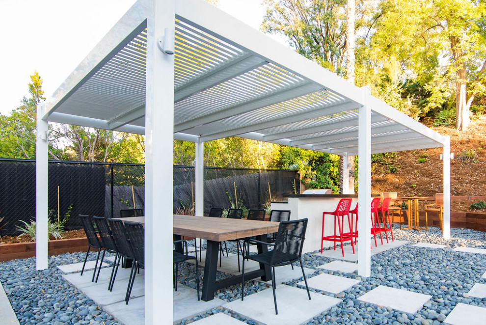 Complete Backyard Renovation in Tarzana - Contemporary - Landscape ...