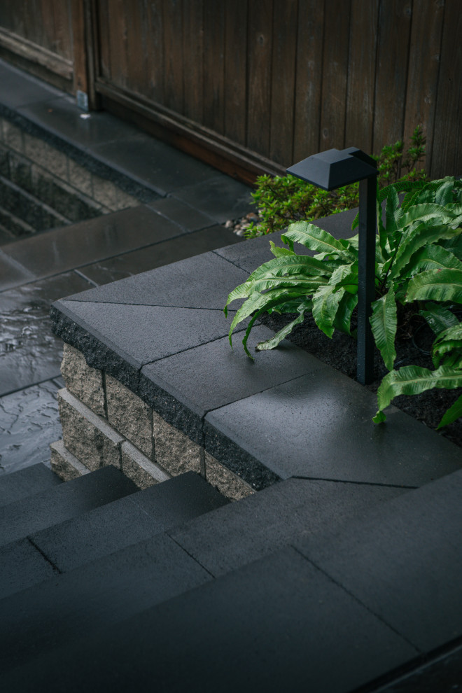 Concrete Block Stairs - Modern - Landscape - Vancouver - by Blue Bear ...