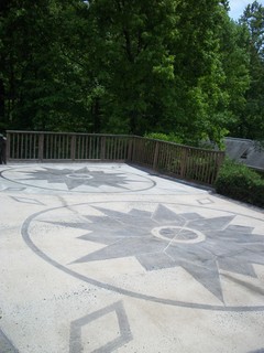 Concrete Medallion Driveway - Traditional - Landscape - Atlanta - by ...