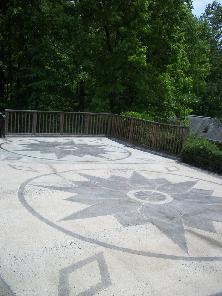 Concrete Medallion Driveway - Classique - Jardin - Atlanta - par ...