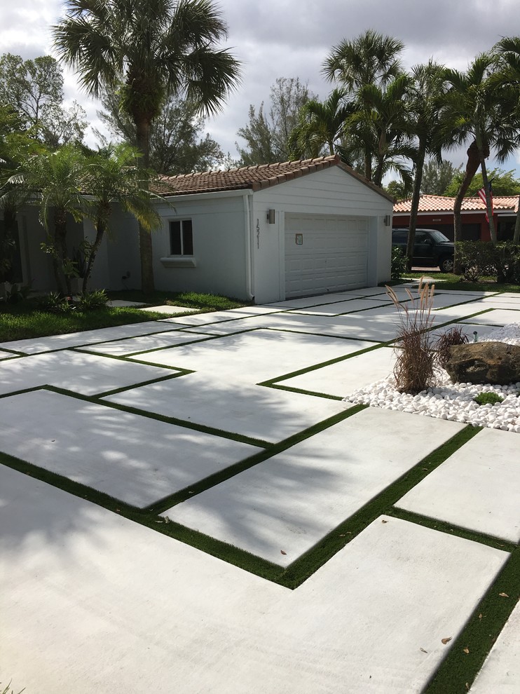 Concrete Slabs Unique Design by Shosh - Contemporary - Landscape ...