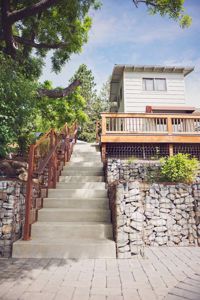 Concrete Stair + Railing - Modern - Landscape - Other - by Regenesis ...