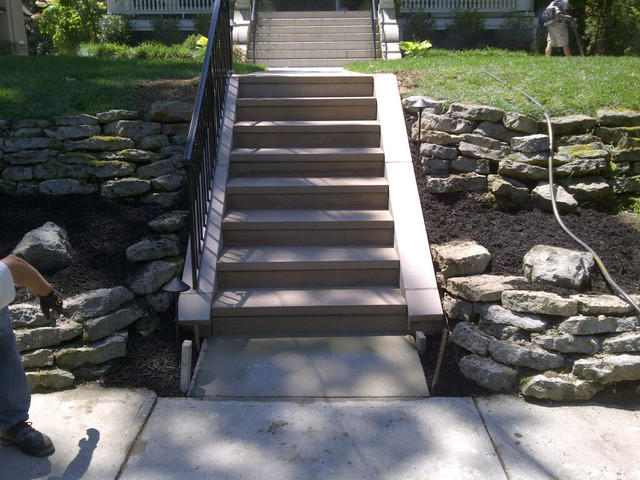 Concrete Step Cap-over After - Garden - Cincinnati - by Outside Insight ...