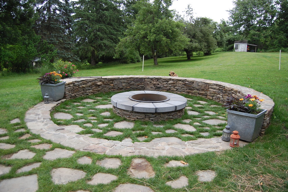 Connecticut Firepit - Eclectic - Landscape - New York - by Coger ...
