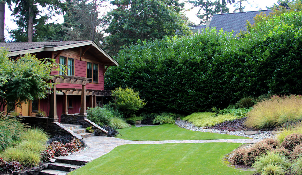 Contemporary Craftsman, Bainbridge Island, WA - Craftsman - Landscape ...