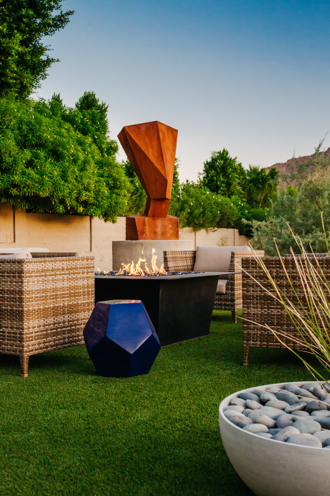 Contemporary Desert Fairways | Custome Fire Pit & Sculpture ...