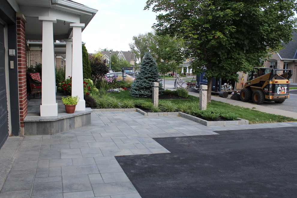Contemporary Full Landscape Makeover // Driveway // Walkway // Patio ...
