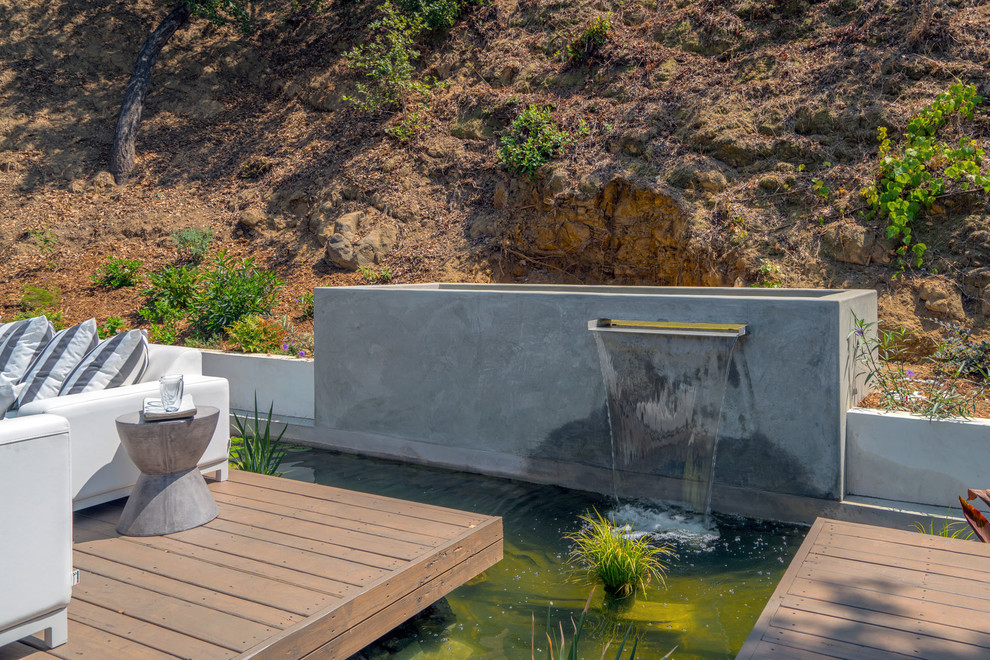 Contemporary Koi Pond - Contemporary - Landscape - Los Angeles - by ...