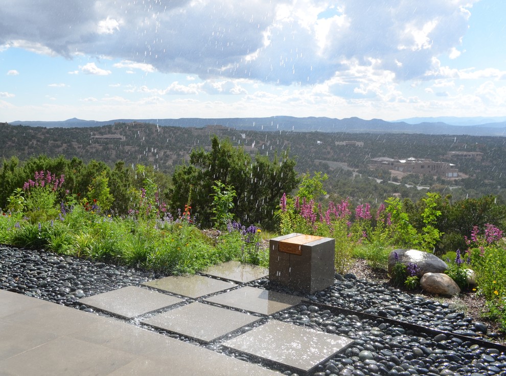 contemporary Santa Fe home - Contemporary - Landscape - Albuquerque ...