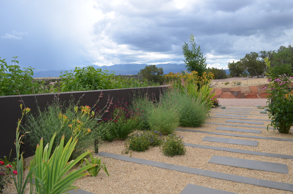 contemporary Santa Fe home - Contemporary - Landscape - Albuquerque ...