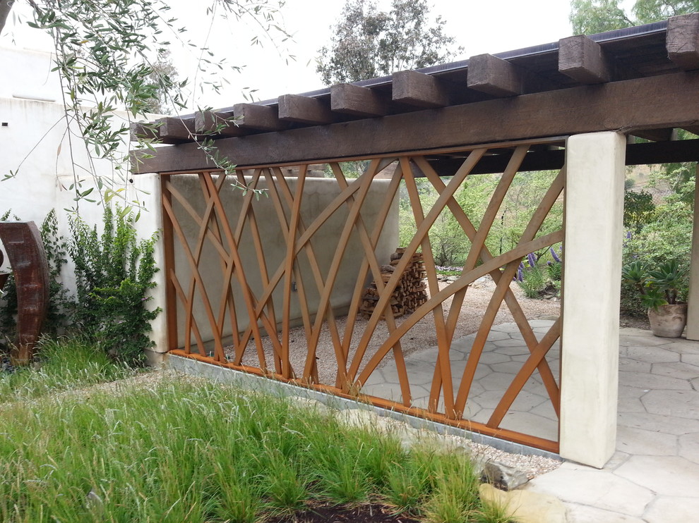 Cor-ten Divider, designed by Bob Easton AIA Architect - Traditional ...