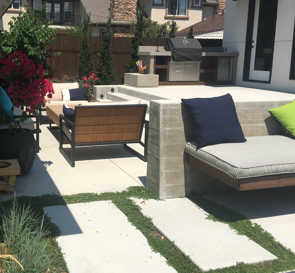 Cory/Merrill - Modern - Patio - Denver - by Bloom Concrete & Landscape ...
