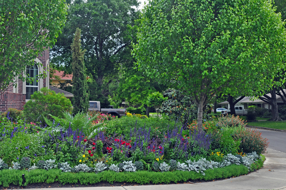 Cottage-style front yard in Braeswood Place - Klassisch - Garten ...