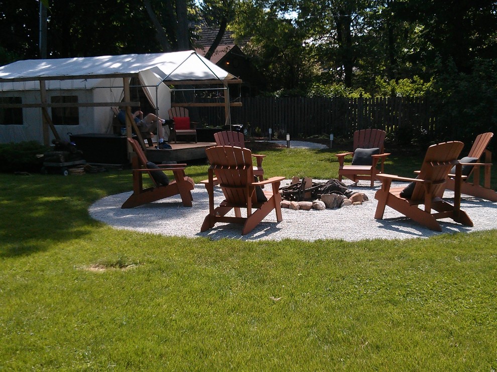Council Ring - Fire Pit - Scandinavian - Landscape - Chicago | Houzz