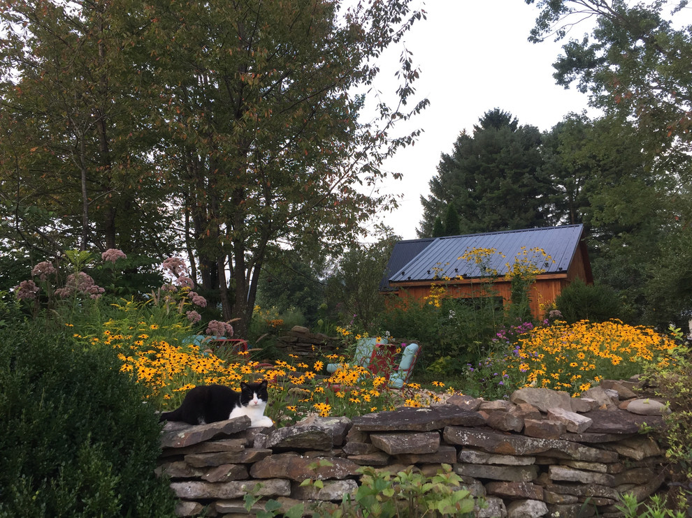 Country Farmhouse Garden - Farmhouse - Landscape - DC Metro - by ...