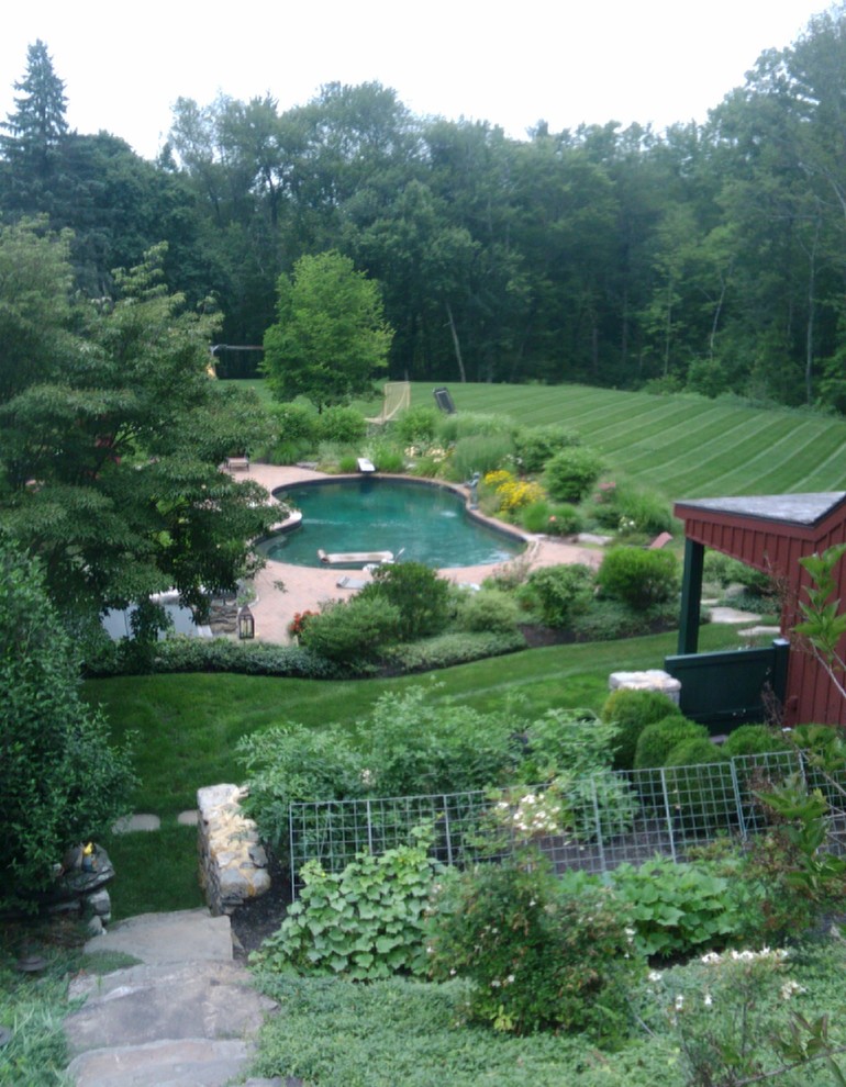 Country Pool Makeover - Farmhouse - Landscape - Louisville - by Bevins ...