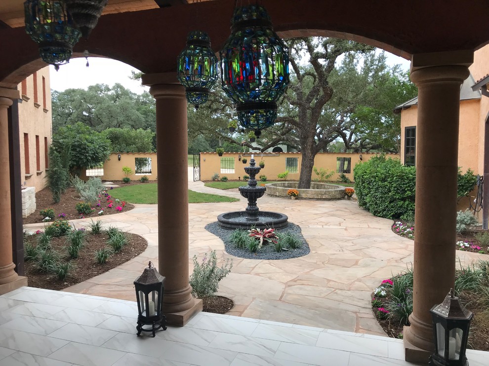 Courtyard Water Feature - Mediterranean - Landscape - Other - by ...