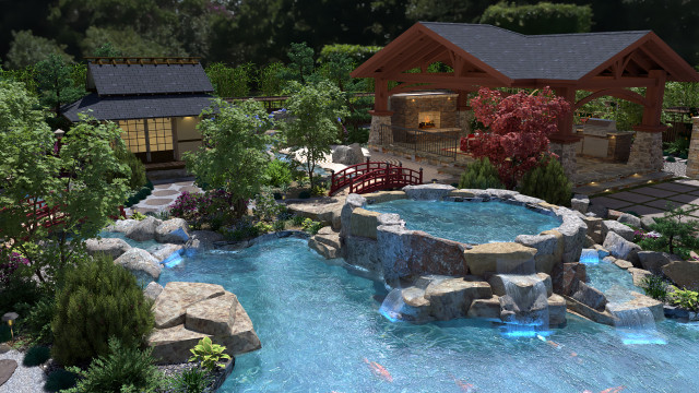 Craftsman Home with Japanese Garden - Craftsman - Jardin - Los Angeles ...