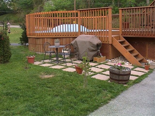 Crestwood Wooden Barrel style pool - Traditional - Landscape ...