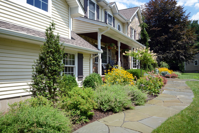 Curb Appeal Front Walkway Curb Appeal and Planting Franklin Lakes, NJ ...