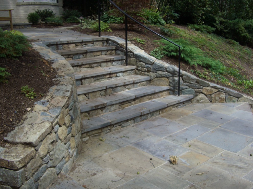 Curved Wall and Steps - Contemporary - Landscape - Seattle - by Green ...